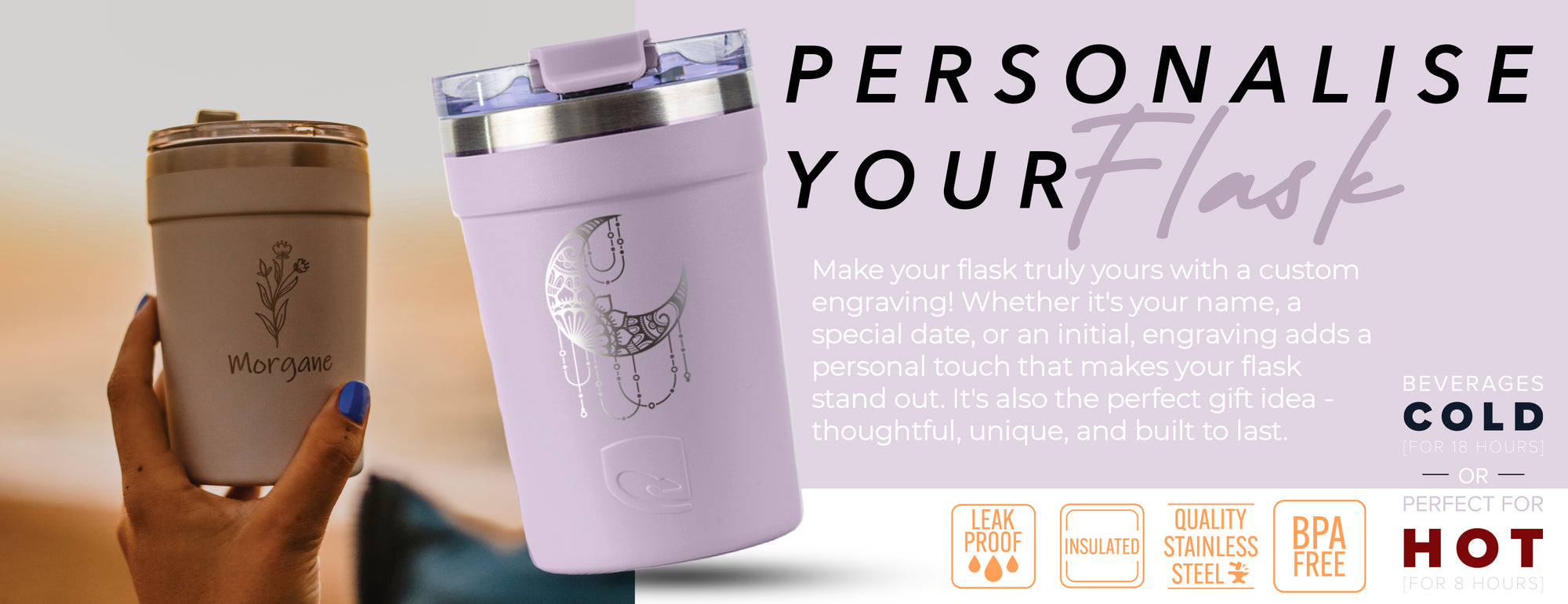 Lizzard Flasks | Insulated Stainless Steel Water Bottles